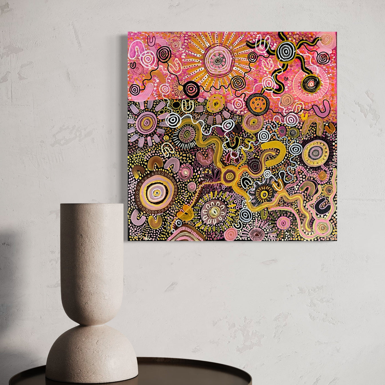 Aboriginal Art | Escaping Shadows | Original Painting – Alejandro Lauren