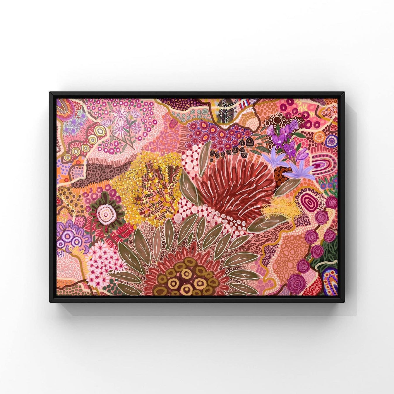 Aboriginal Art Print | Beautiful Native Flowers| Wayde Clarke ...