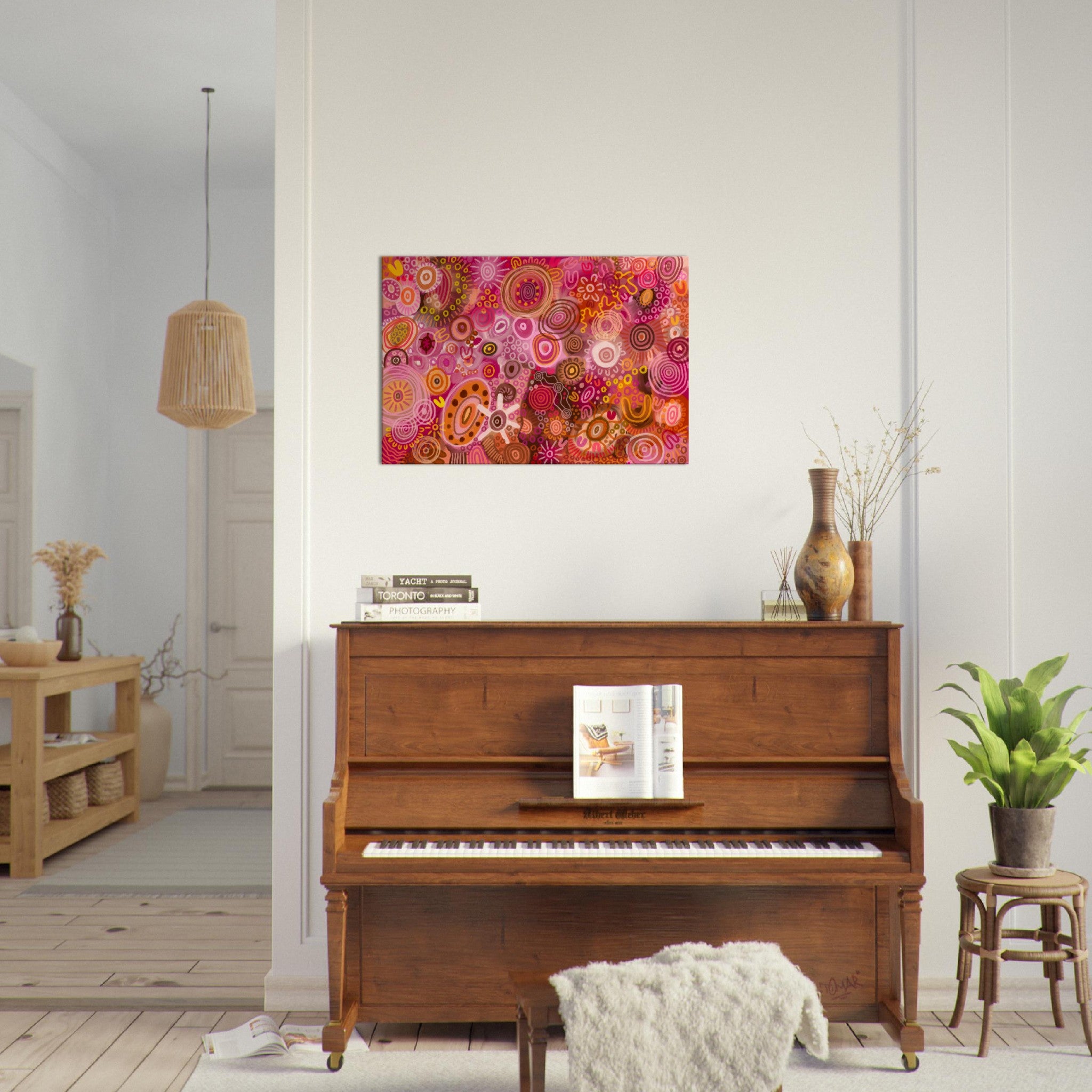 Aboriginal Art Canvas | Falling In Love | Wayde Clarke | Alejandro Lauren