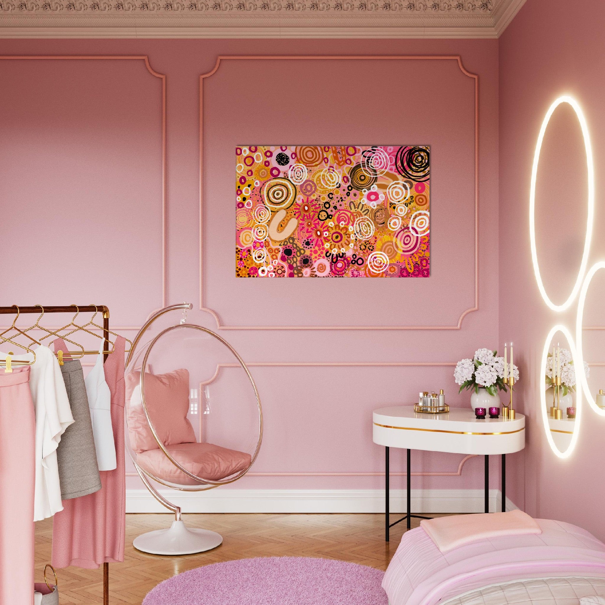 Aboriginal Art Canvas | Just the Two of Us | Wayde Clarke | Alejandro ...