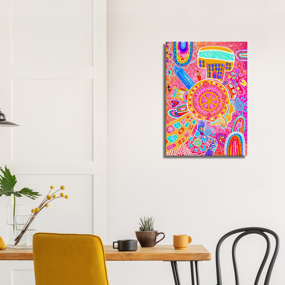 Aboriginal Art Canvas | Newcastle City | Wayde Clarke | Alejandro Lauren